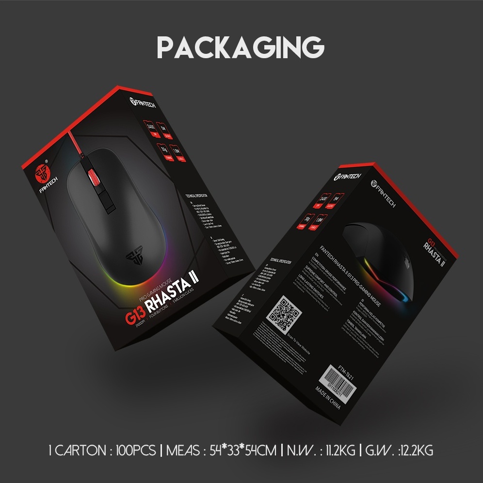 MOUSE GAMING FANTECH G13 RHASTA II RGB - Ecologic Tech